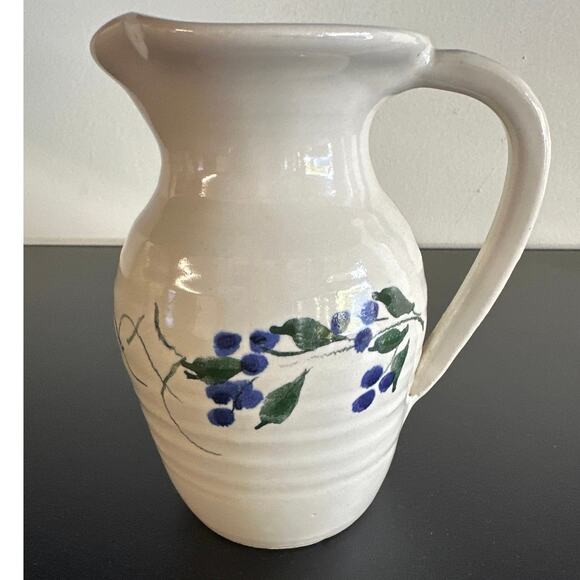 Generic | Dining | Vintage Stoneware Pottery Blueberry Creamer Syrup ...